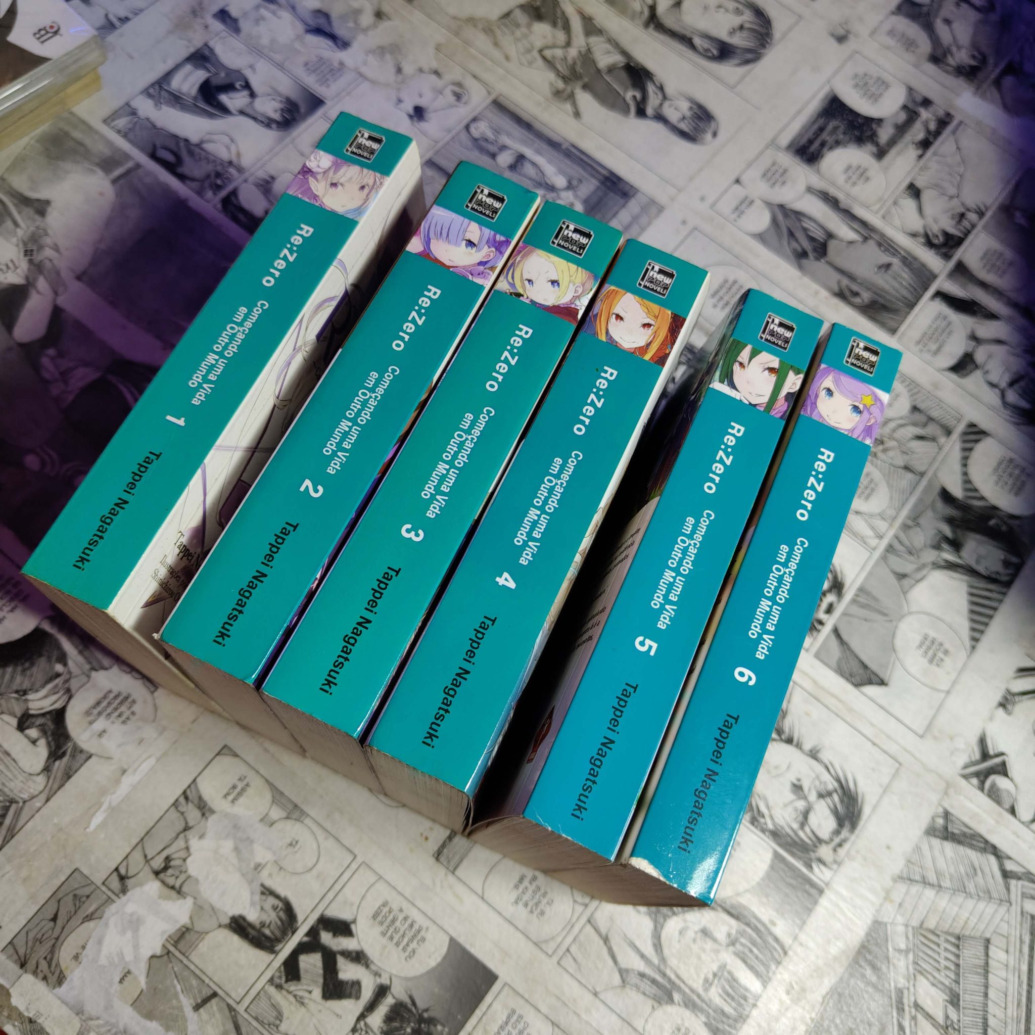 RE: Zero – Novel – Vol.1 ao 6 (Lote #310) – Capitão Onigiri